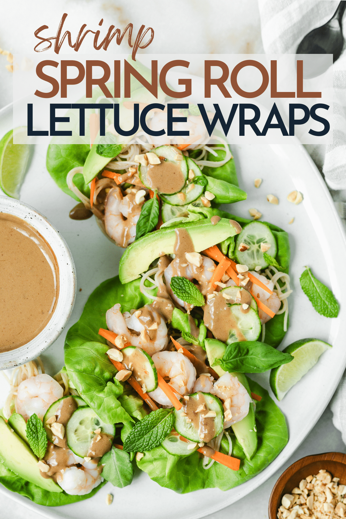 Shrimp Spring Roll Lettuce Wraps - Healthyish Appetite