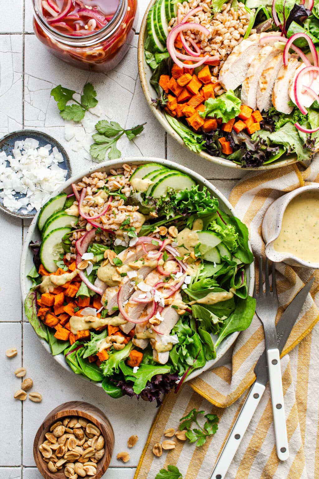 Chicken and Sweet Potato Protein Bowls - Healthyish Appetite